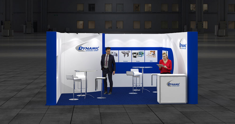 5X5m Row Exhibition Stalls, 25 m2 Exhibition Stalls BUY5X5 002- EES