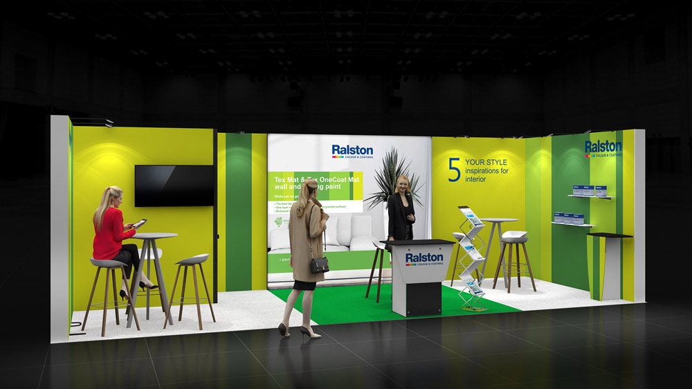 8X3 Row Exhibition Stalls, 24m2 Exhibition Stalls BUY8X3 011- EES