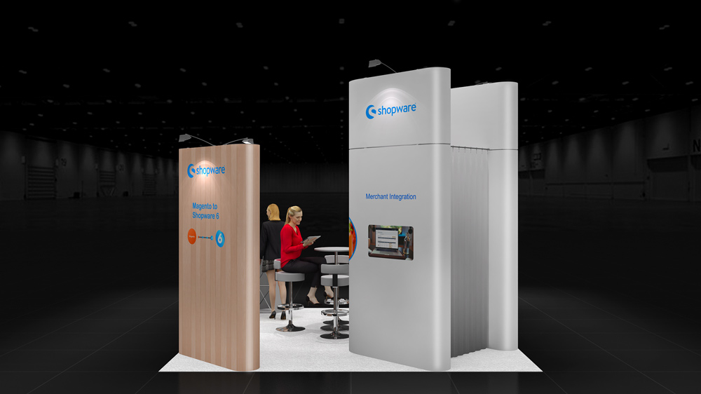 4X4m Island Exhibition Stalls, 16 m2 Exhibition Stalls BUY4X4 0022