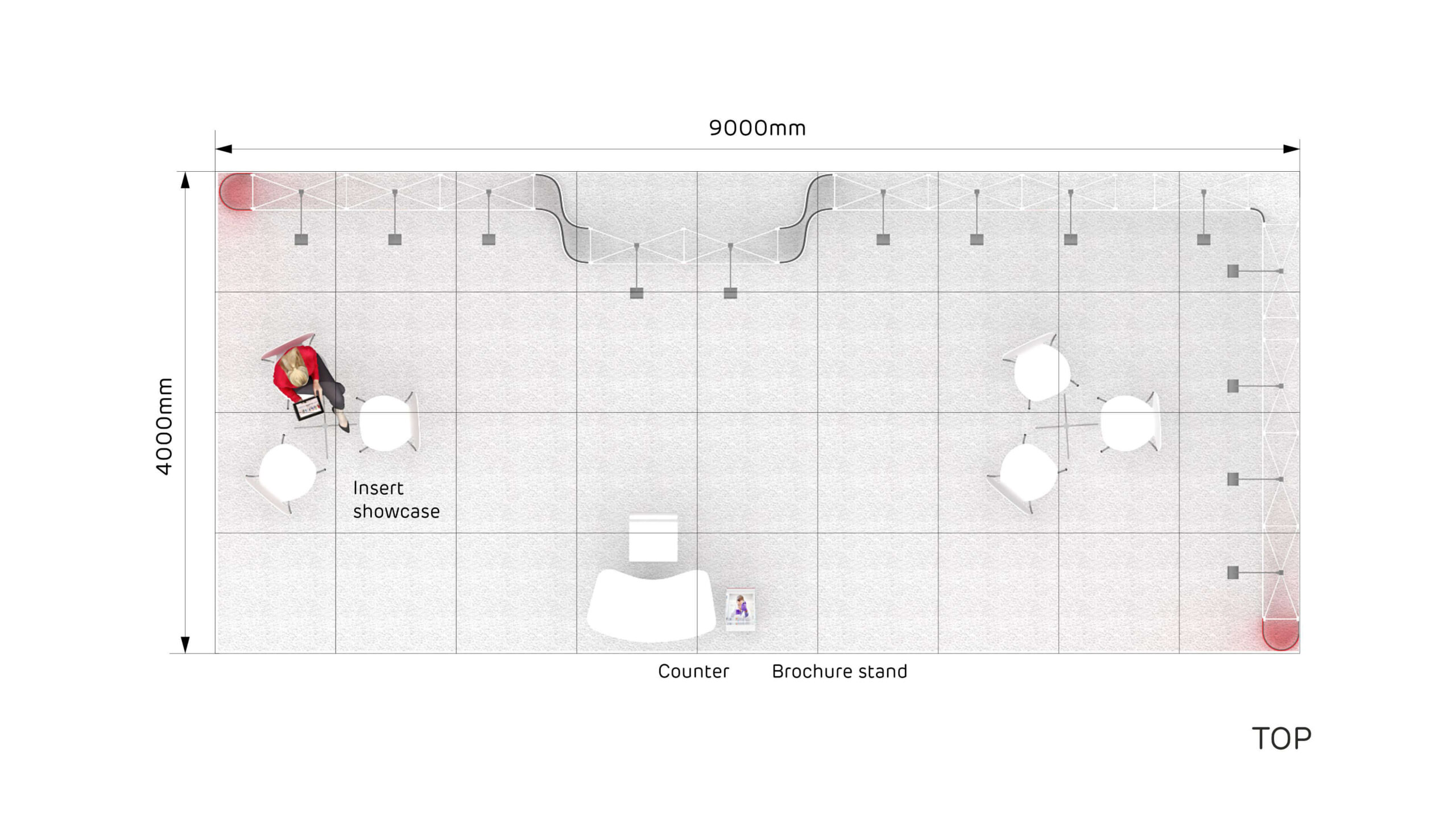 9X4m Corner Exhibition Stalls, 36m2 Exhibition Stalls BUY9X4 010